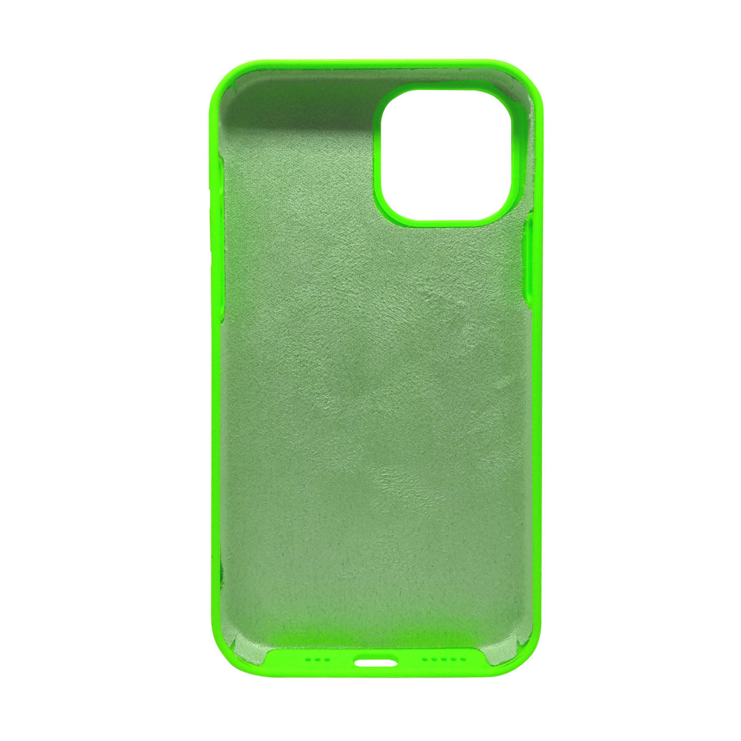 Capa iPhone 12 Silicone Verde Neon