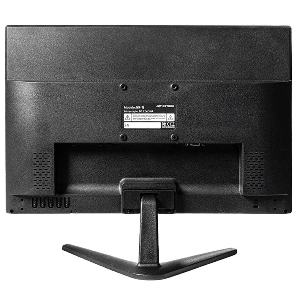 Monitor Led 19" C3tech Mr-19, Ips, Hd 1440x900, Hdmi/vga, Preto - Trocafone