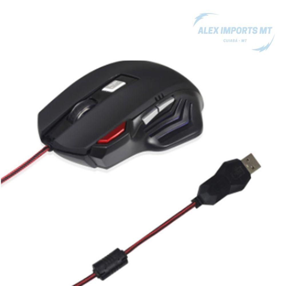 Mouse Usb Gamer Pro 2400Dpi Bright Mause Led - Trocafone