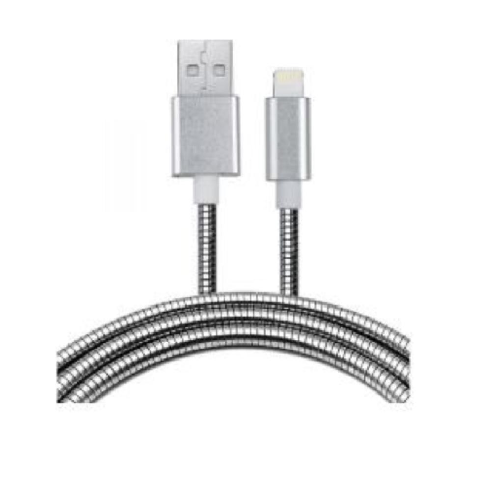 Cabo Usb Lightning Metal Resistente Para Iphone X 11 12 13 14 Pro Max ...